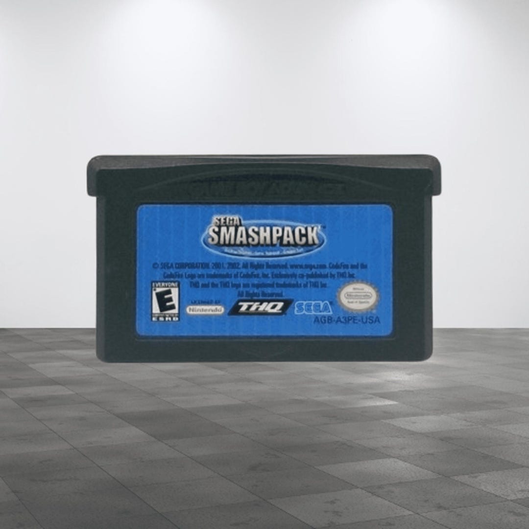 Sega Smash Pack Nintendo Game Boy Advance Cartridge (authentic Game) - Etsy