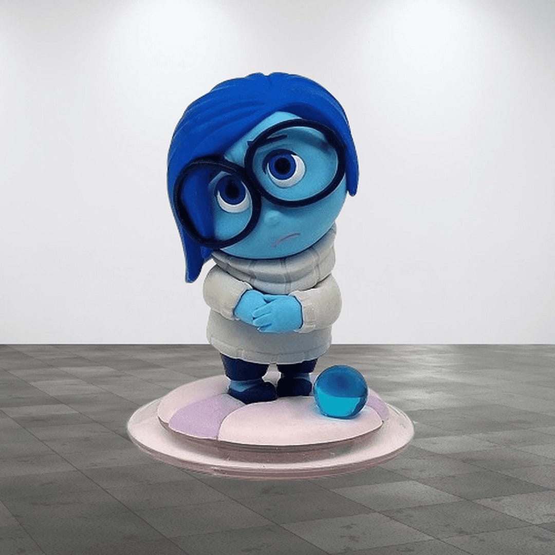 Sadness Disney Infinity Inside Out Game Play Figure - Etsy