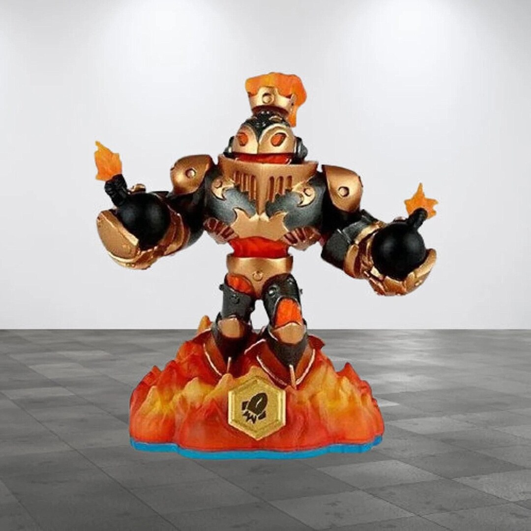 Blast Zone Skylanders Swap Force Figure Fire Element Game Play Figure ...