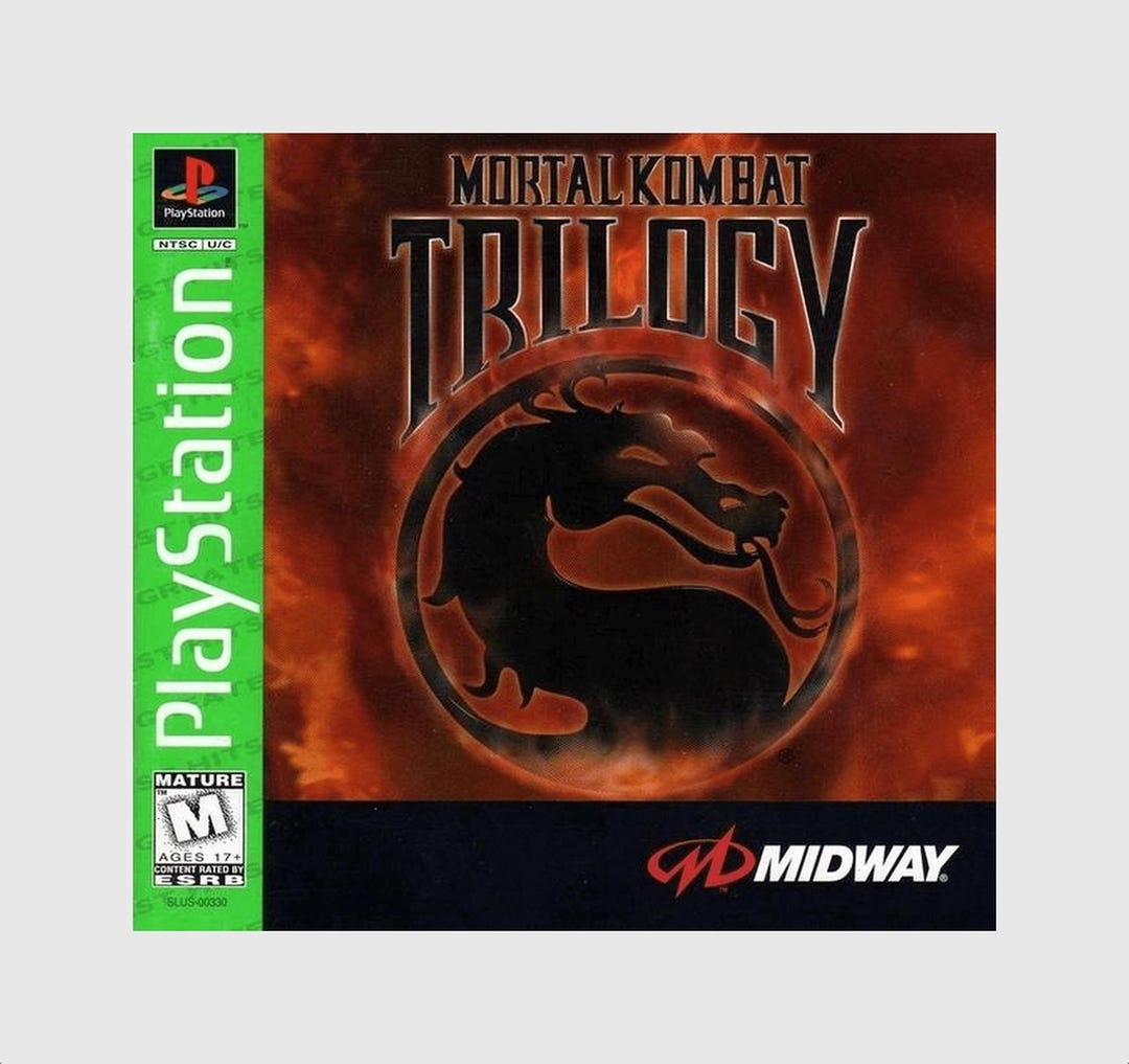 Mortal Kombat Trilogy PS1 Greatest Hits Game - Etsy