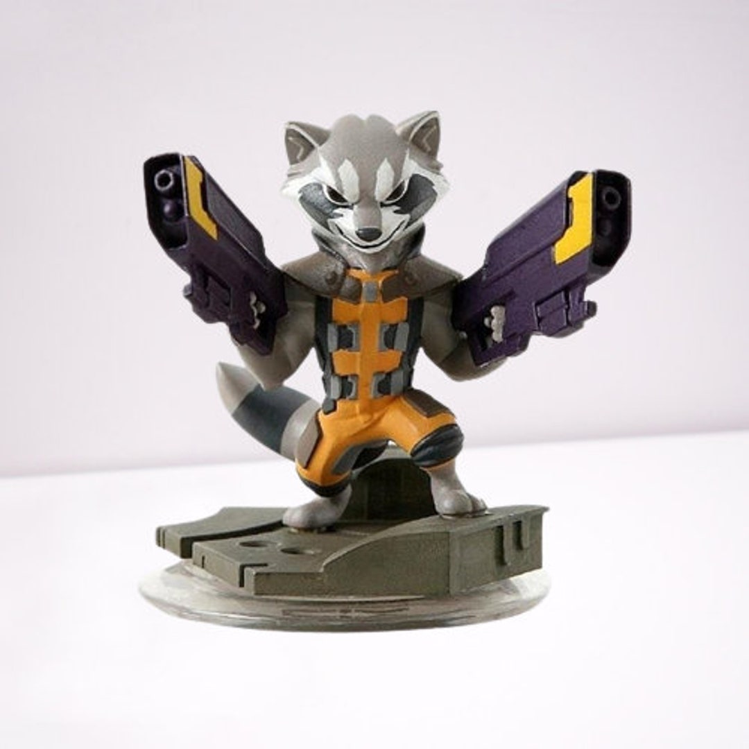 Rocket Raccoon Disney Infinity Guardians of the Galaxy Figure - Etsy