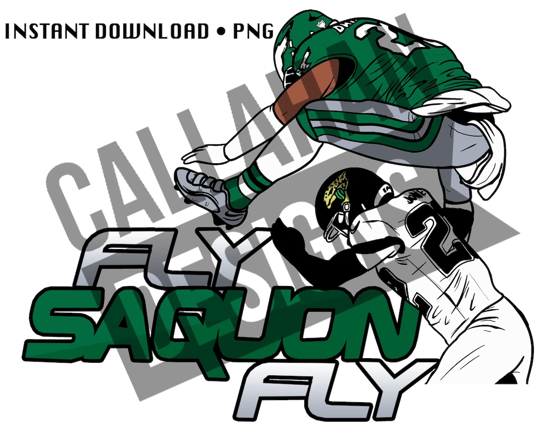 Fly Saquon Barkley Eagles Fly Reverse Hurdle PNG Shirt Design ...