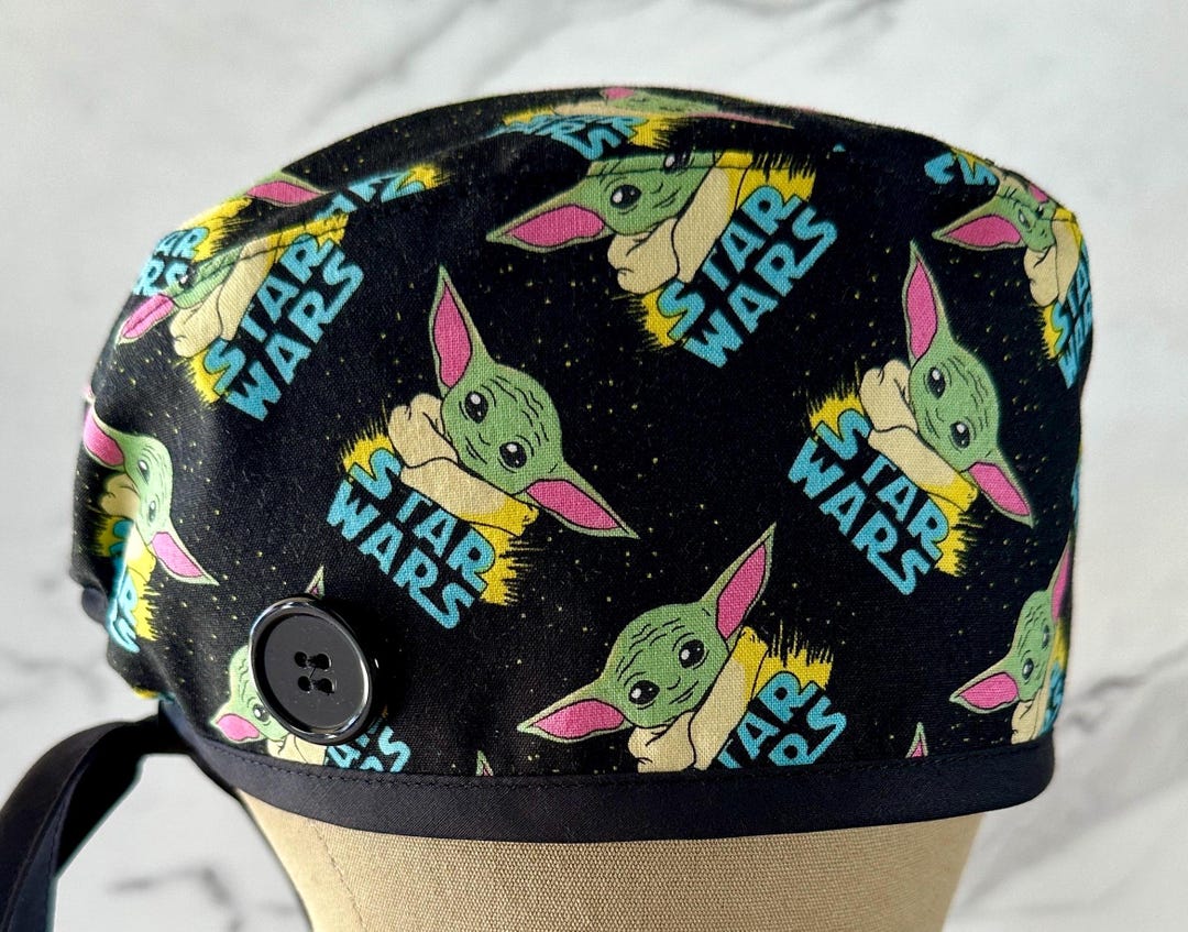 Star Wars Scrub Cap,grogu Surgical Cap,star Wars Scrub Hat,surgical Cap ...