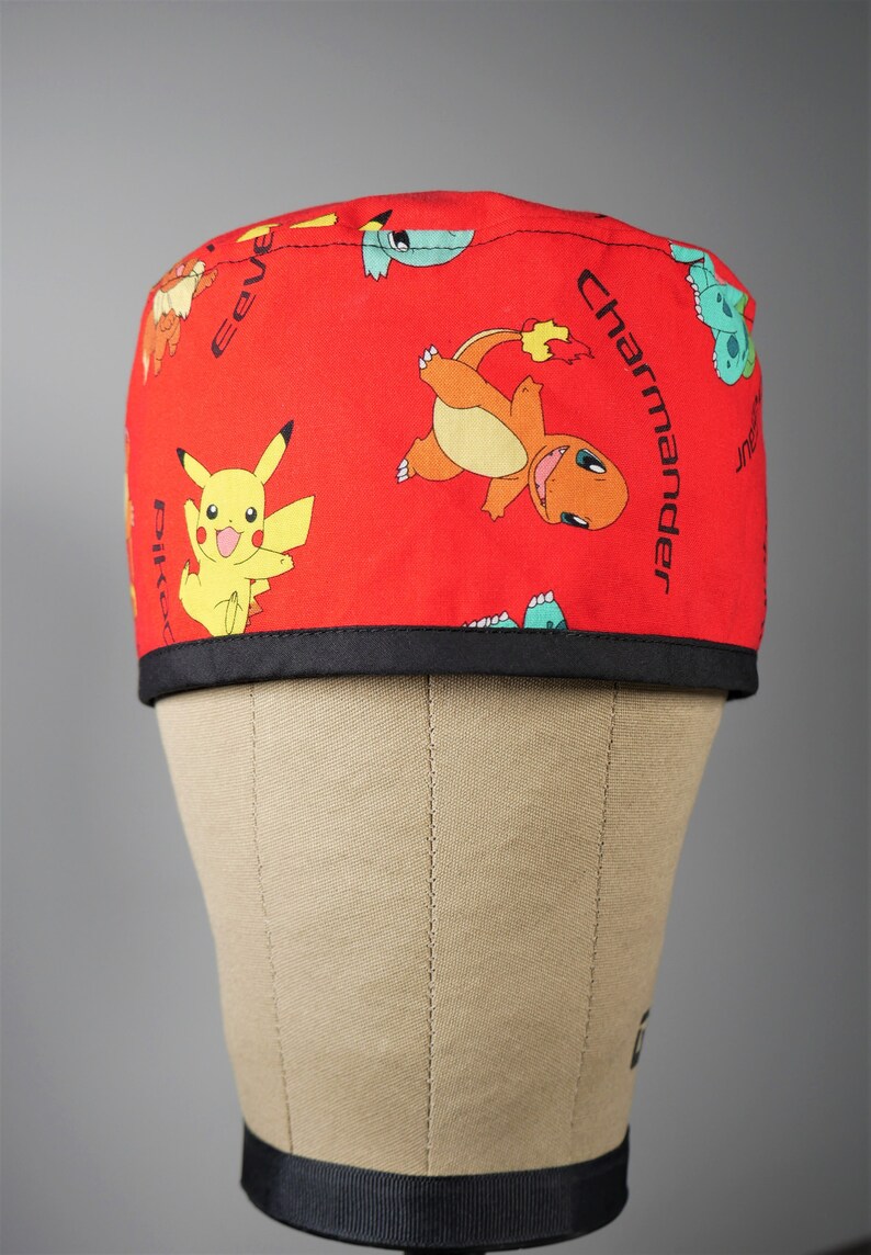 Pokemon Scrub Cap Pokemon Surgical Cap Pikachu Scrub Hat - Etsy