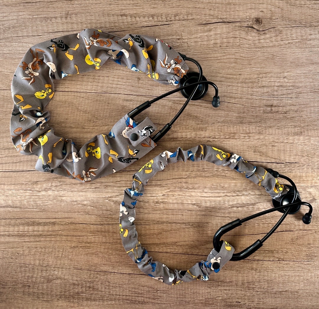 Cartoon Stethoscope Scrunchie, 80s Stethoscope Cover,stethoscope Sleeve ...