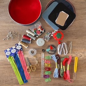 Cookie Tin Sewing Kit: Beginner Sewing Notions & Gadgets - Etsy