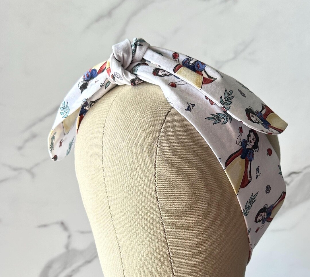 Snow White Tie on Headband, Snow White Bandana, Head Scarf, Boho ...