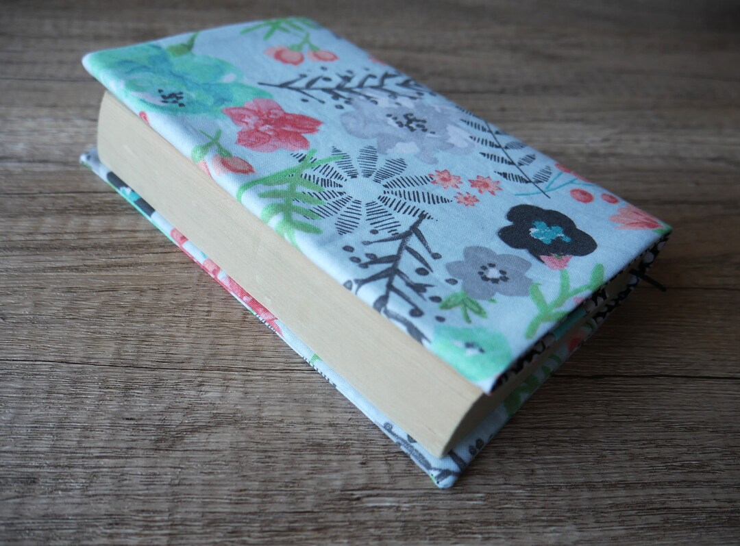 Fabric Book Cover, Fabric Dust Cover, Adjustable Book Cover, Gifts for ...