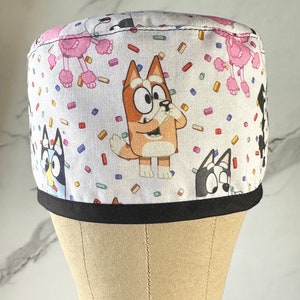 Bluey and Friends Scrub Cap, Bluey Surgical Cap, Scrub Hat, Scrub Cap ...