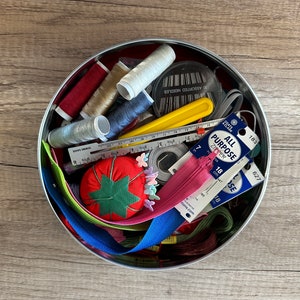Cookie Tin Sewing Kit: Beginner Sewing Notions & Gadgets - Etsy