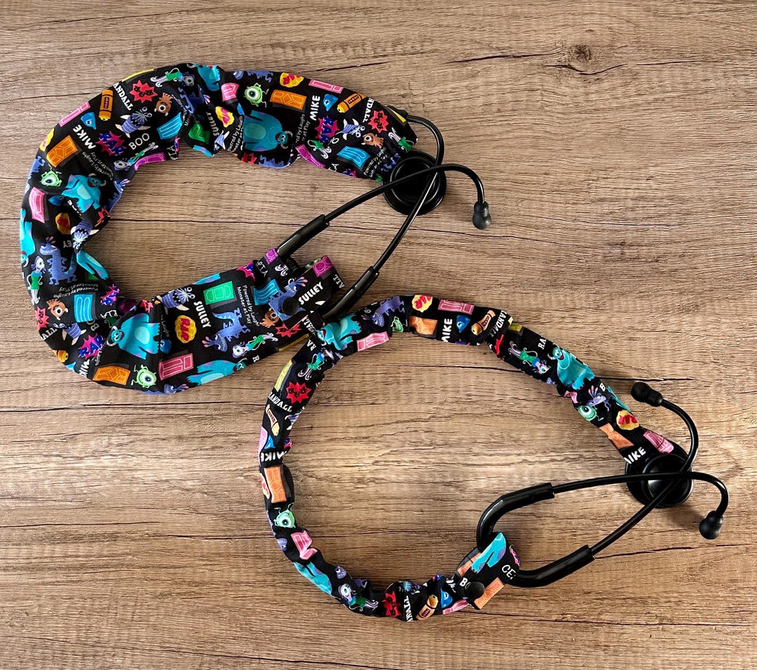 Monsters Inc. Stethoscope Scrunchie, Stethoscope Cover, Stethoscope ...