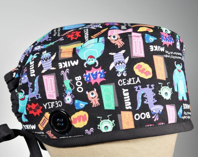 Monsters Inc Scrub Cap, Monsters Inc Surgical Cap, Scrub Caps for Men ...