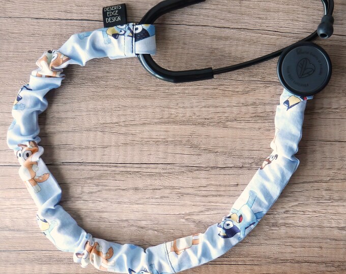 Bluey Stethoscope Scrunchie Stethoscope Cover Stethoscope - Etsy