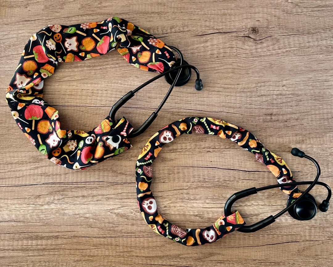 Halloween Candy Stethoscope Scrunchie, Stethoscope Cover, Stethoscope ...