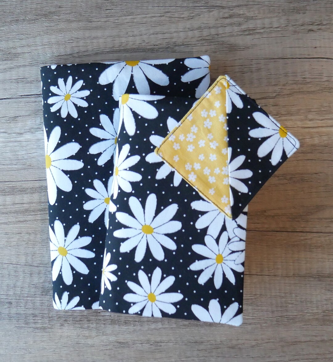 Fabric Book Cover, Fabric Dust Cover, Adjustable Book Cover, Gifts for ...