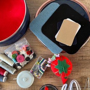 Cookie Tin Sewing Kit: Beginner Sewing Notions & Gadgets - Etsy