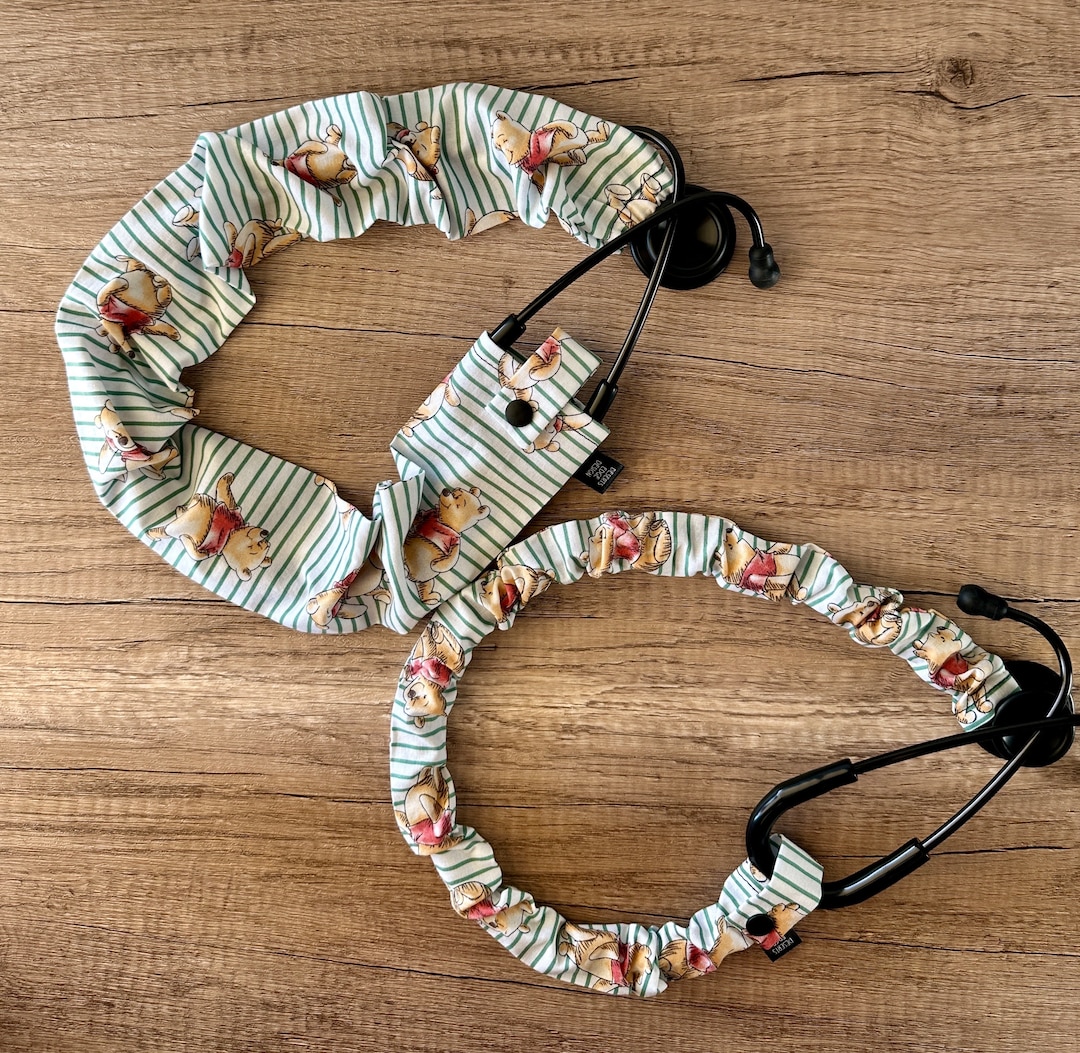 Winnie the Pooh Stethoscope Scrunchie, Stethoscope Cover, Stethoscope ...