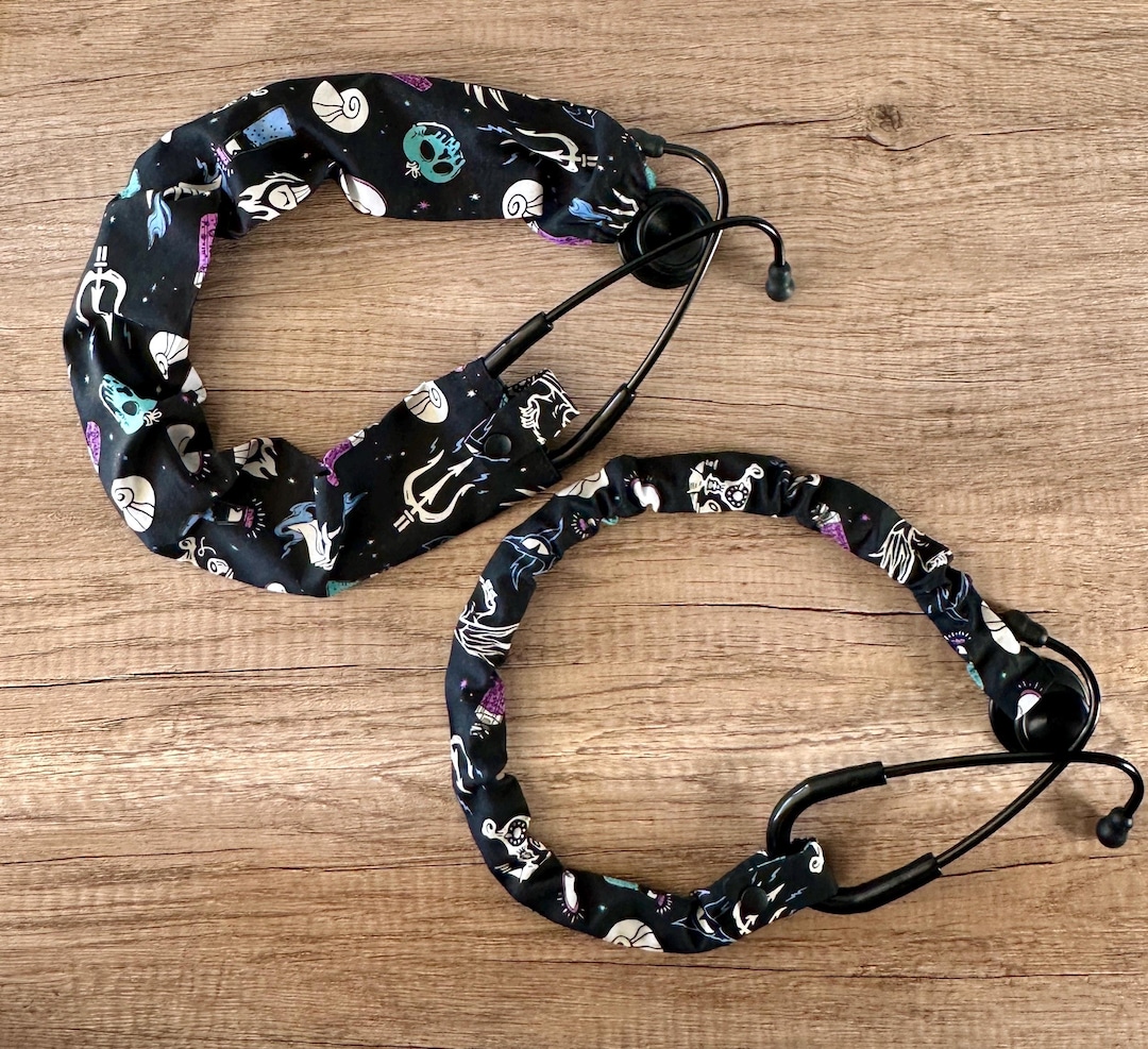 Disney Villains Stethoscope Scrunchie, Stethoscope Cover, Stethoscope ...