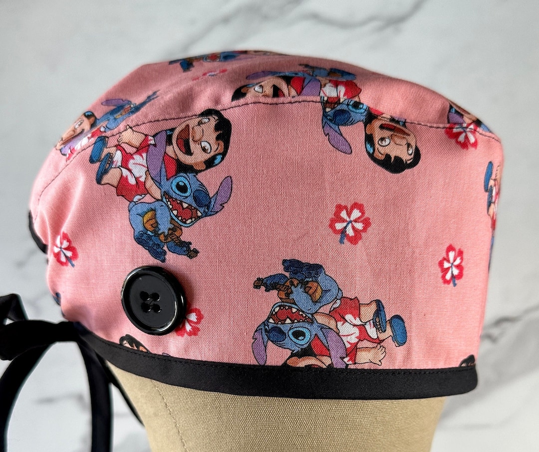 Lilo and Stitch Scrub Cap, Lilo and Stitch Surgical Cap, Disney Scrub ...