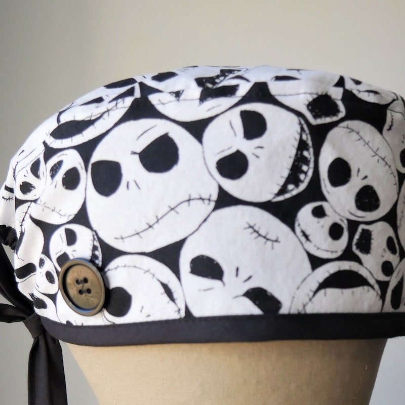 Jack & Sally Scrub Cap - Etsy