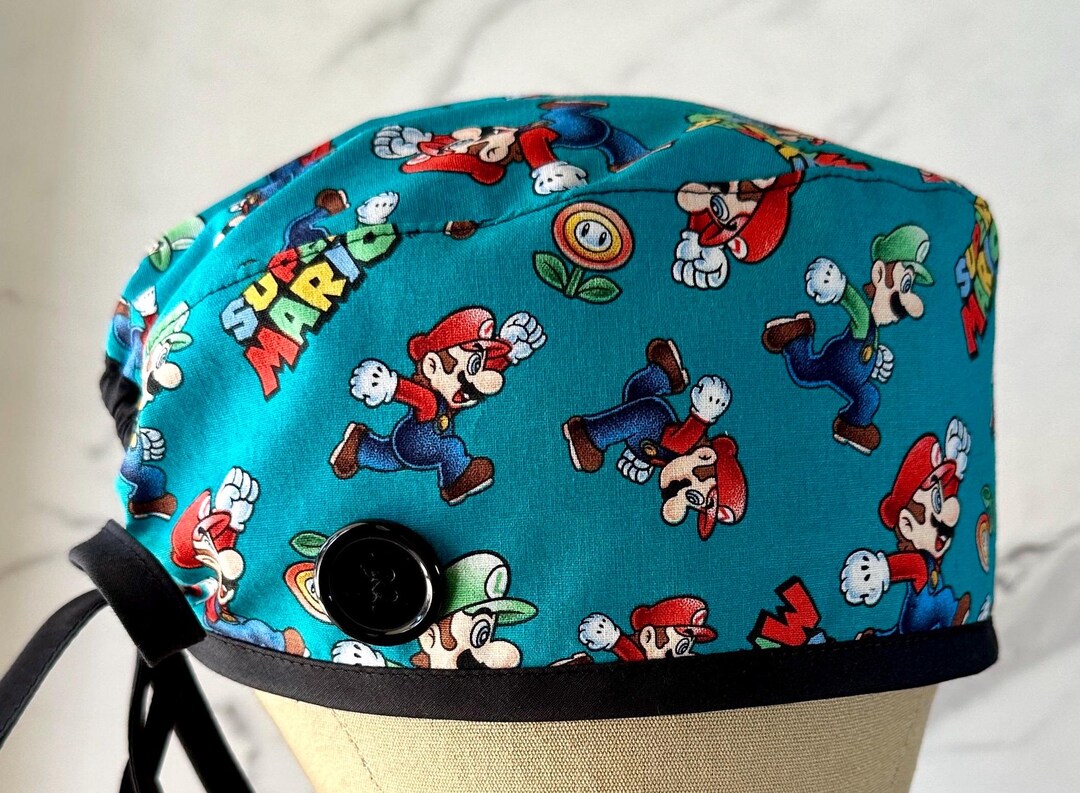 Video Game Scrub Cap, Surgical Cap, Scrub Hat, Scrub Cap for Men, Scrub ...