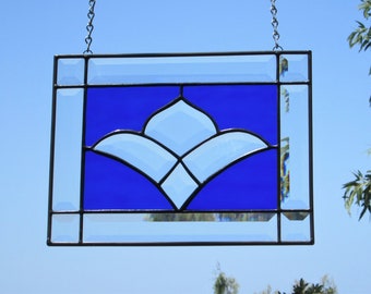 Cobalt Blue Glass Window | Etsy
