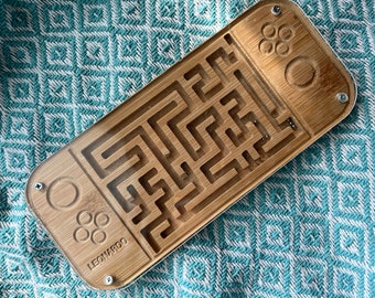 Wooden Labyrinth, Handmade Joystick Toy, Fidget Toy Maze, Activity Toys ...