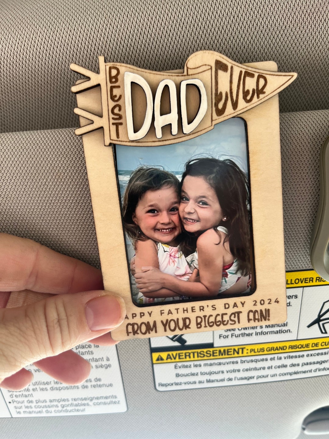 Custom "best Dad Ever" Father's Day Photo Frame | Personalized Gift ...