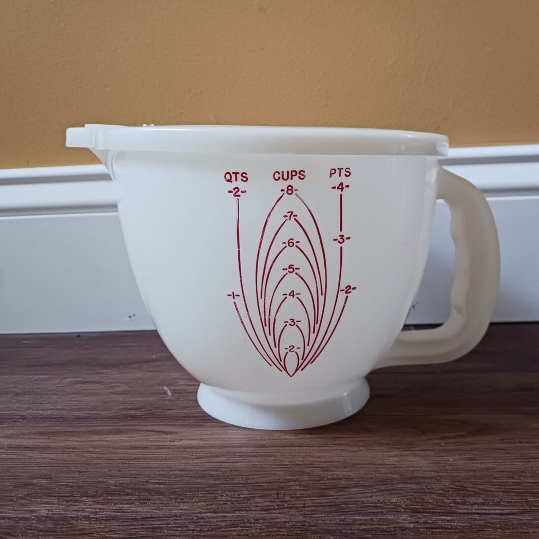 Vintage Tupperware Mix N Store 8 Cup/2 Quart Measuring/batter Bowl With ...