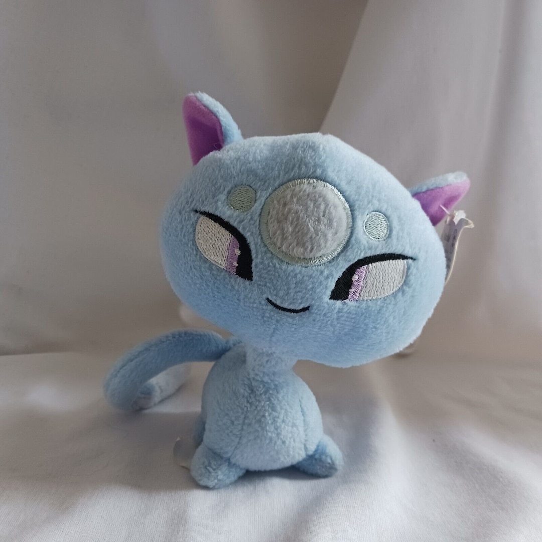 Vintage 2002 Neopets Blue Kadoatie Cat Plush Stuffed Animal Limited ...
