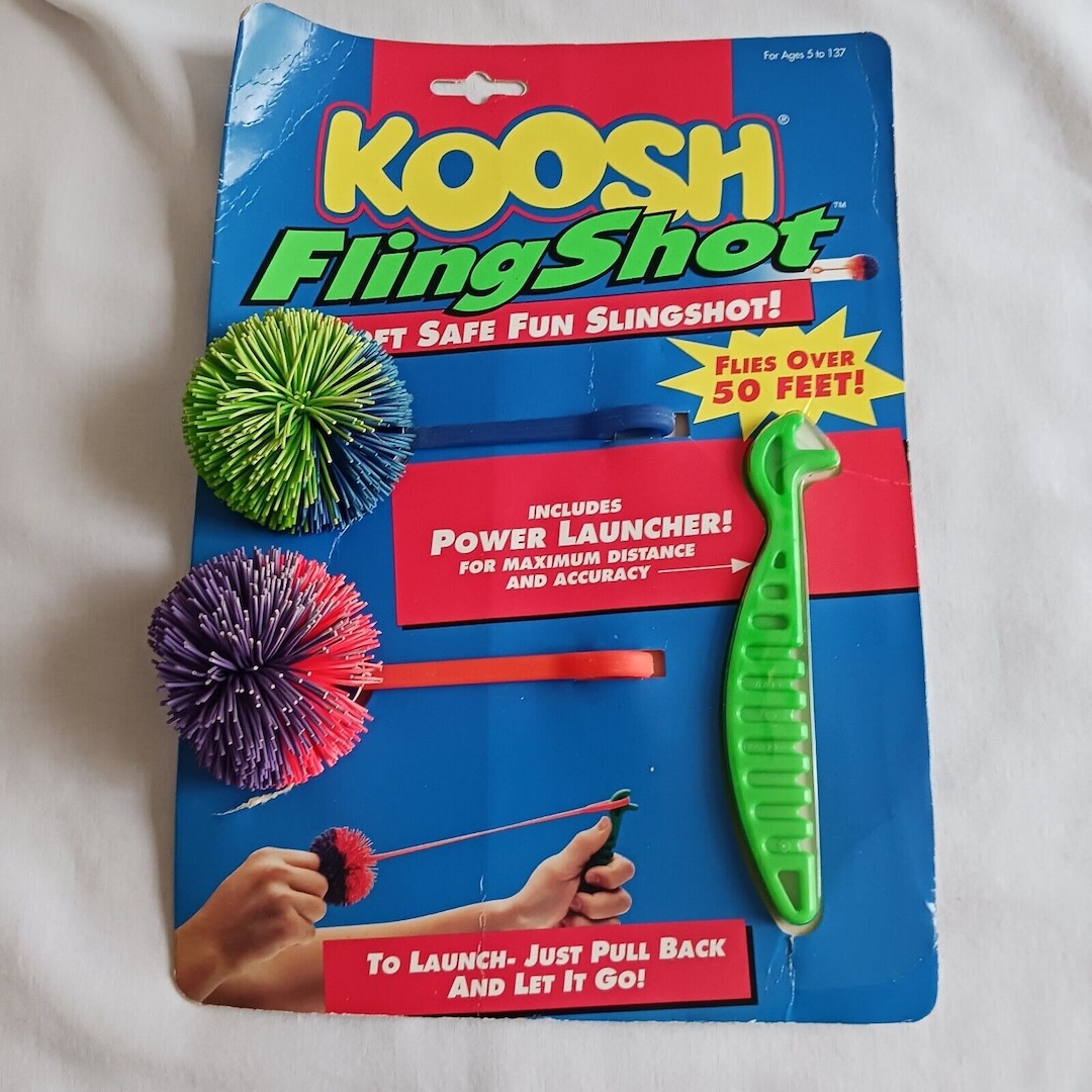 Vintage 1993 Koosh Flingshot Includes Power Launcher New - Etsy