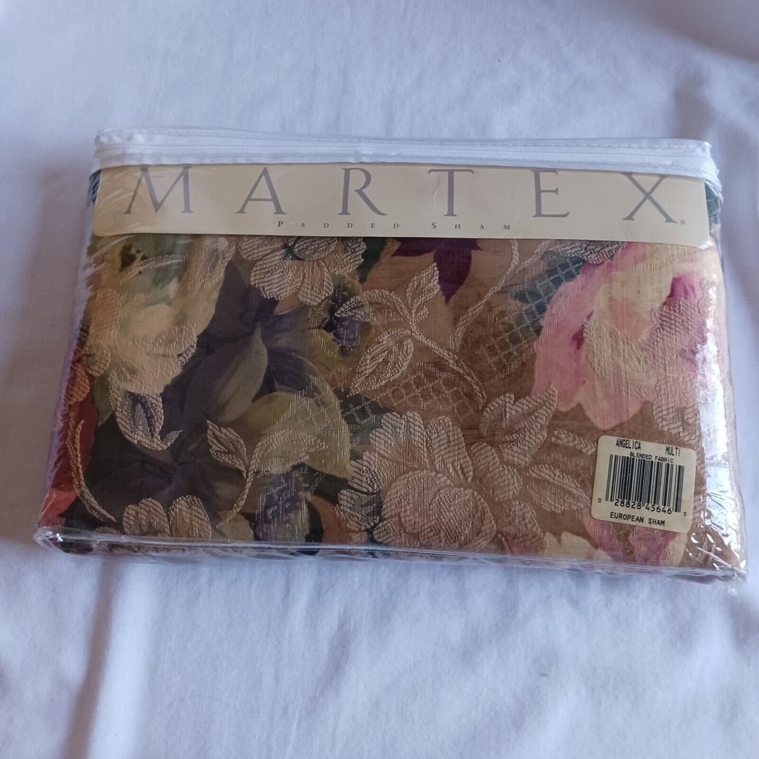 Vintage Atelier Martex Angelica Floral European Padded Sham New 26 X 26 ...