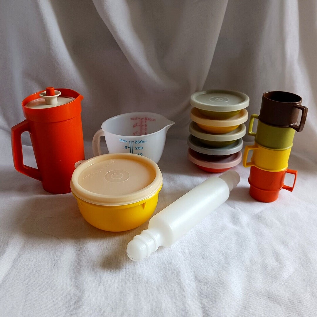 Vintage Tupperware Toys Mini Serve It Children's Play Dish Kids Set Lot ...