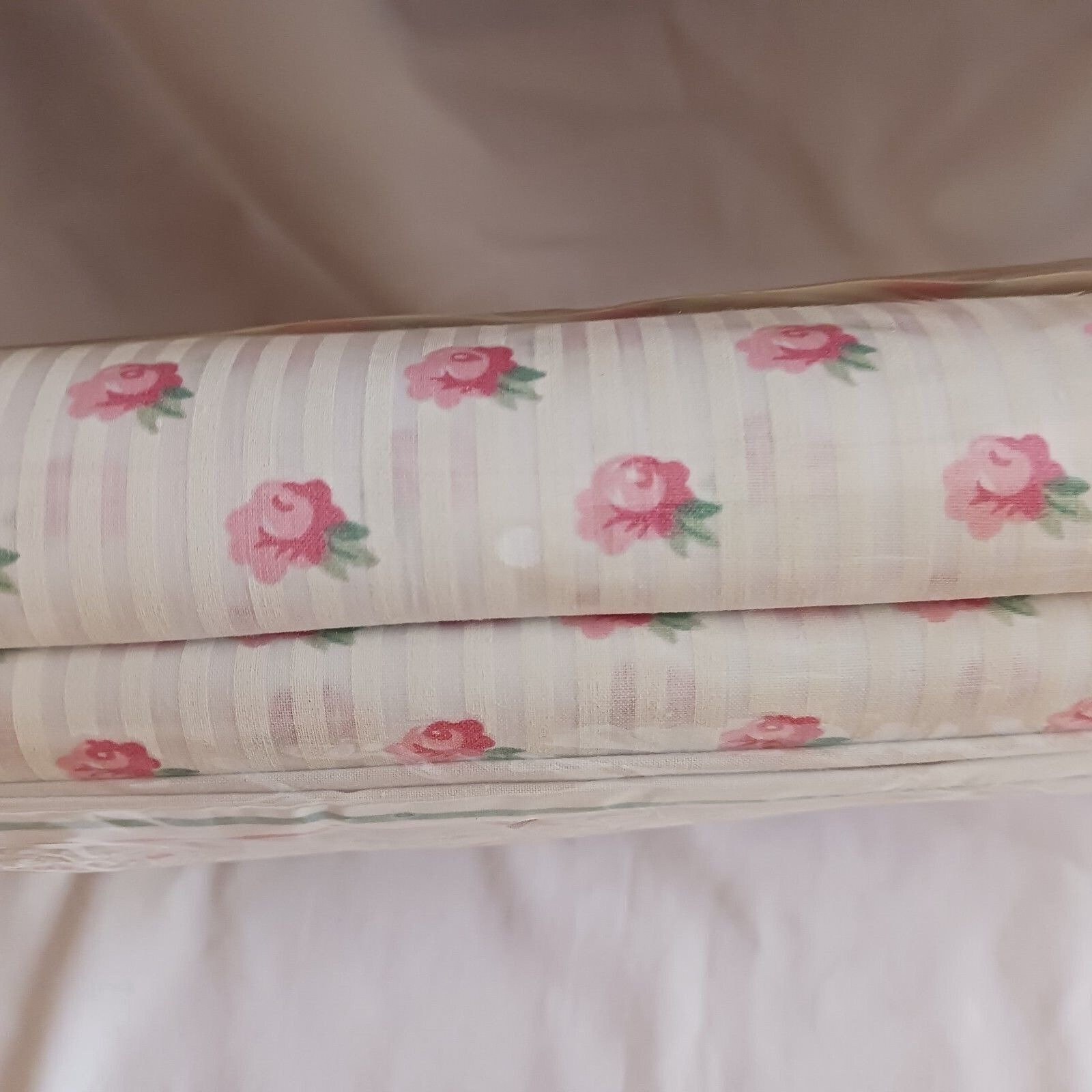New 4-piece Jennifer Moore Stanmore Full Bed Sheet Set Floral USA 1986 ...