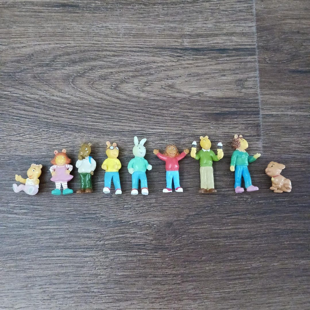 PBS Kids arthur the Aardvark Mini Figures Lot of 9 by Marc Brown - Etsy