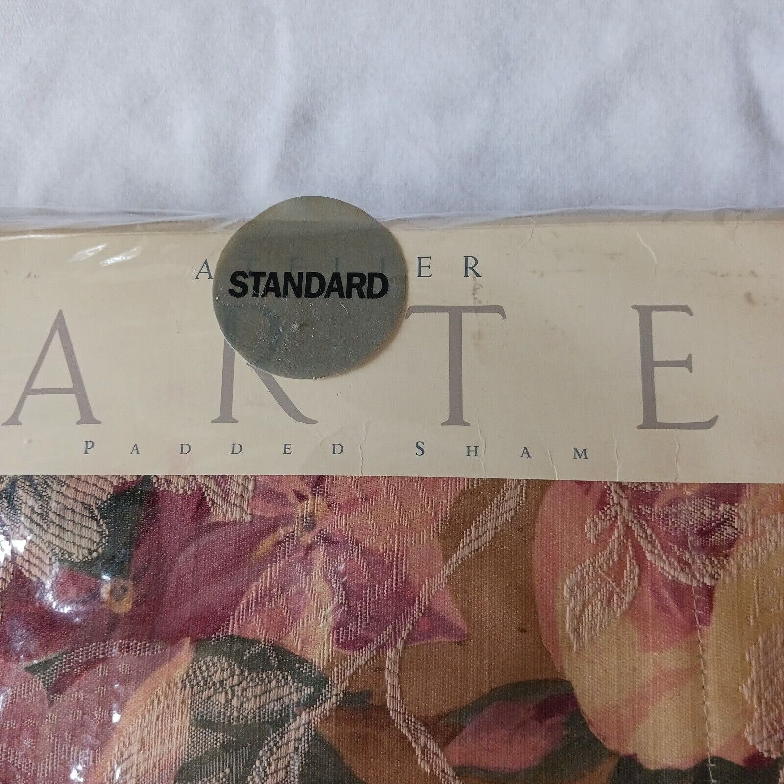 Vintage Atelier Martex Angelica Floral Standard Padded Sham New 20 X 26 ...