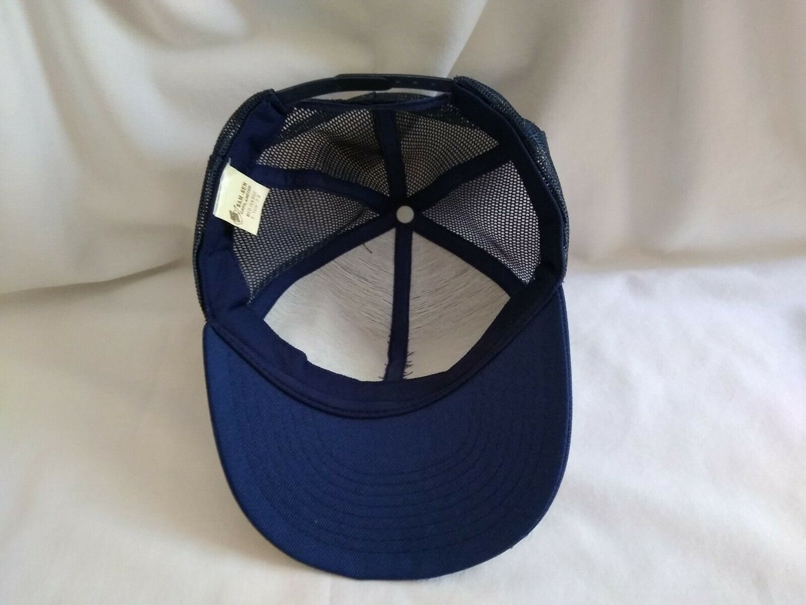 Vintage Exxon Tiger Trucker Cap Blue Snapback Hat Marketing ...