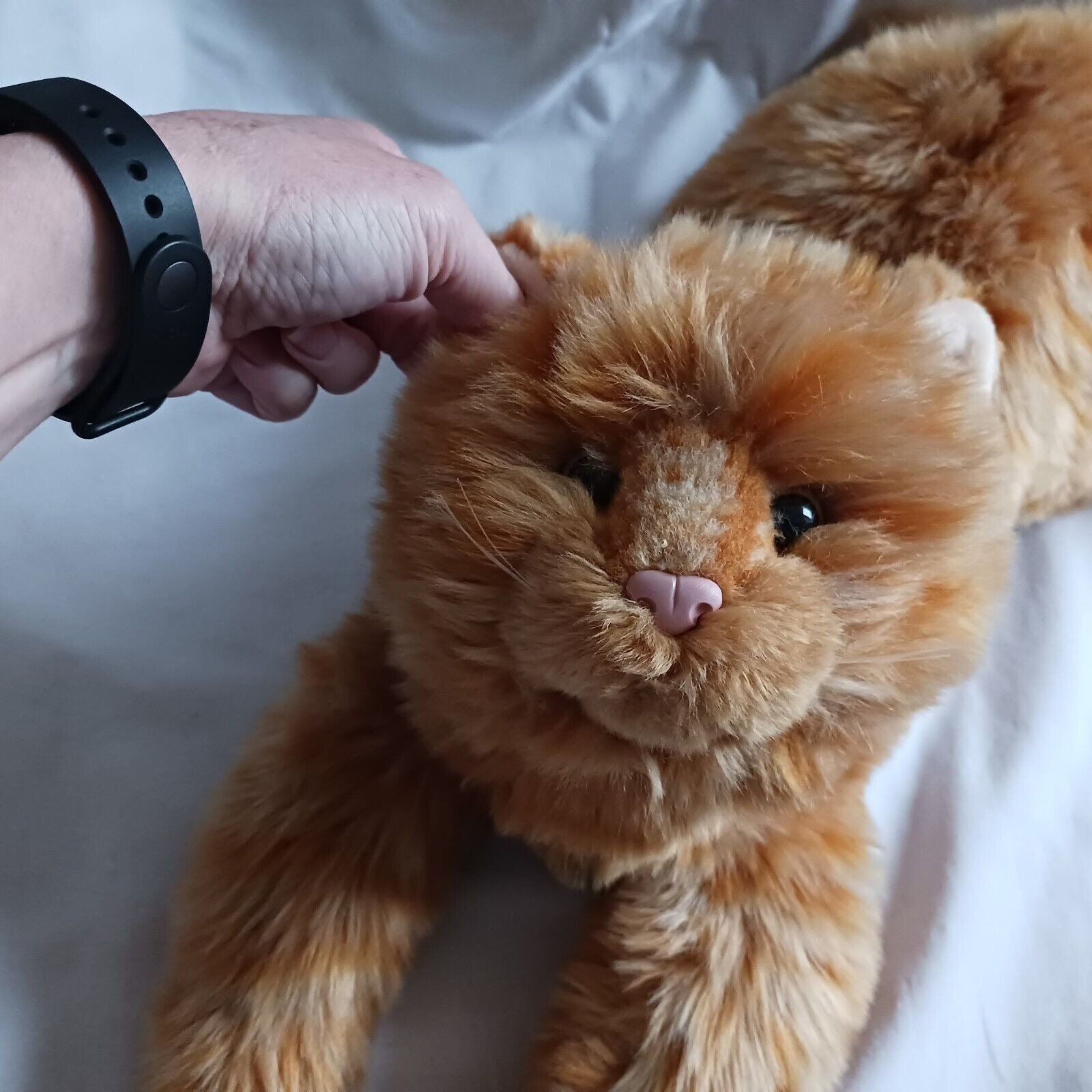 Russ Berrie Abby Orange Ginger Tabby Cat Rare 20 Stuffed Animal Plush ...