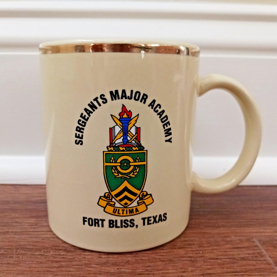 Sergeants Major Academy Coffee Mug Cup Fort Bliss Texas Army Ultima - Etsy