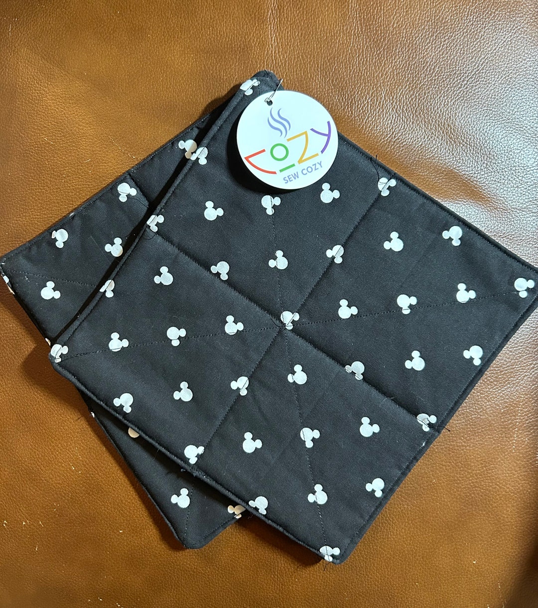 Pair of Mickey Mouse Pot Holders/trivets - Etsy