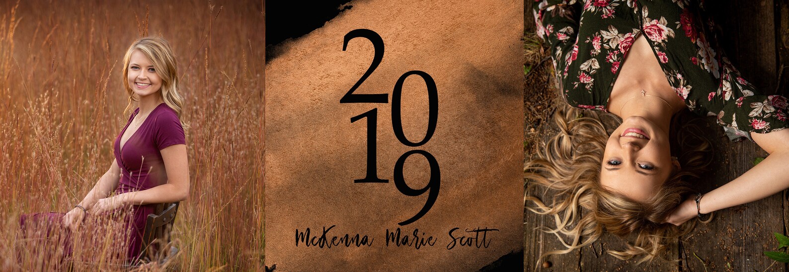 Rose Gold Trifold Graduation Announcement Template for Photoshop ...