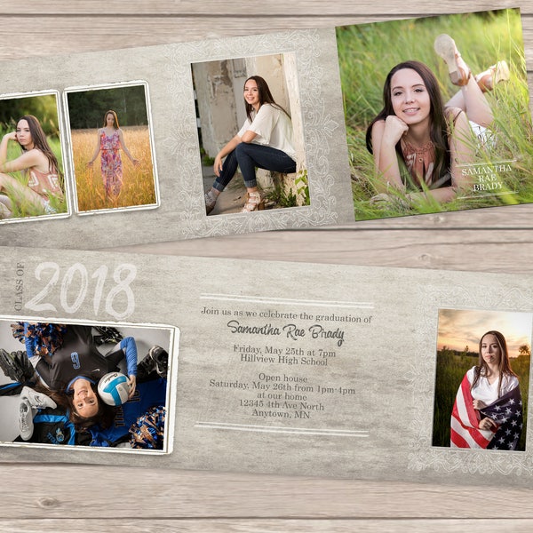 Senior Photo Trifold - Etsy