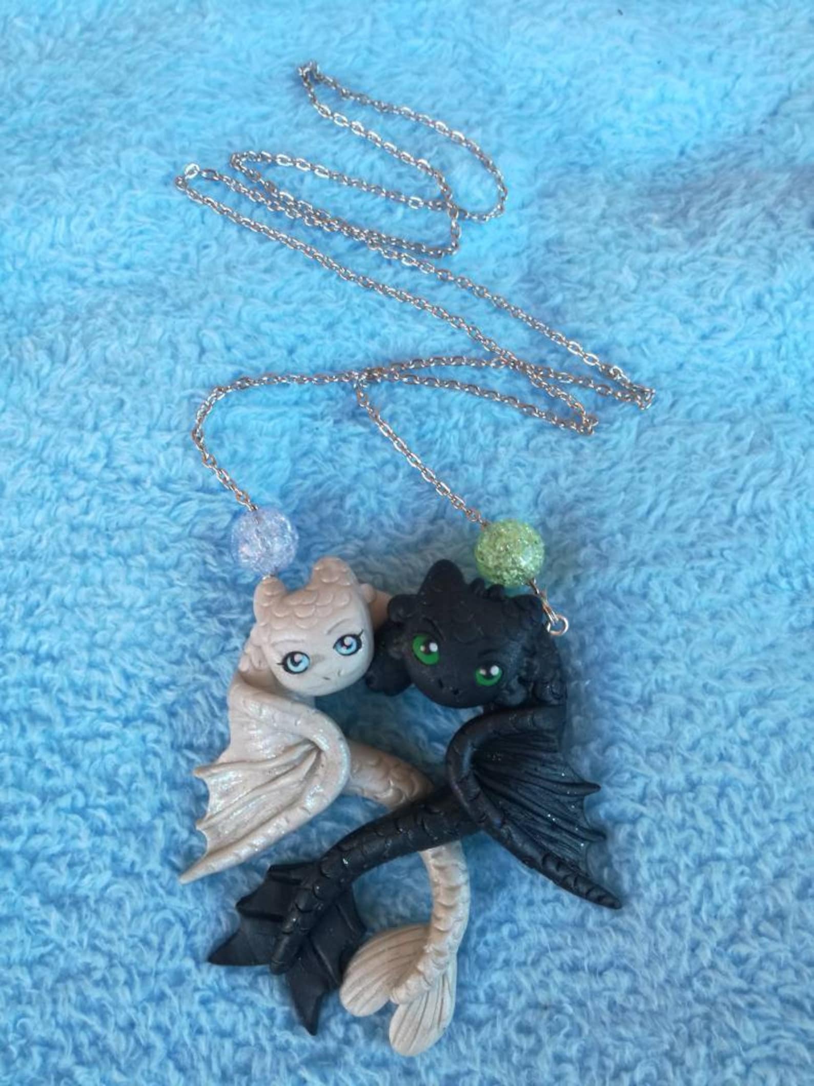 Toothless Night Fury and Light Fury Necklace / How to Train | Etsy