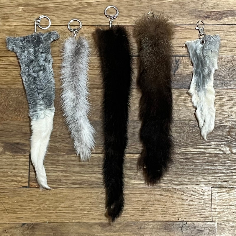 Real Fur Tail Keychain - Etsy