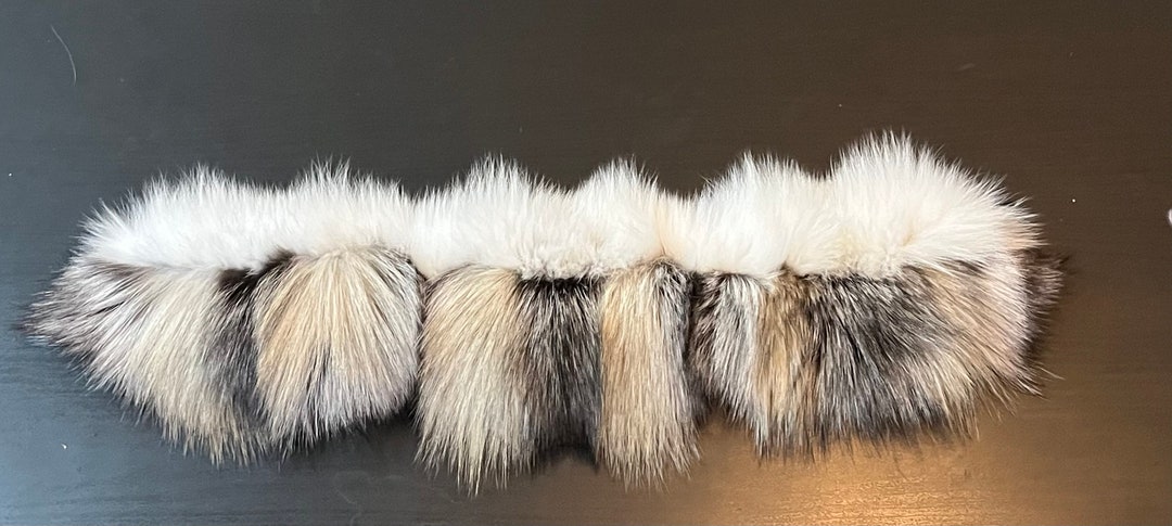Arctic and Cross Fox Fur Deluxe Coat Ruff 23.5” by 2.5” - Etsy