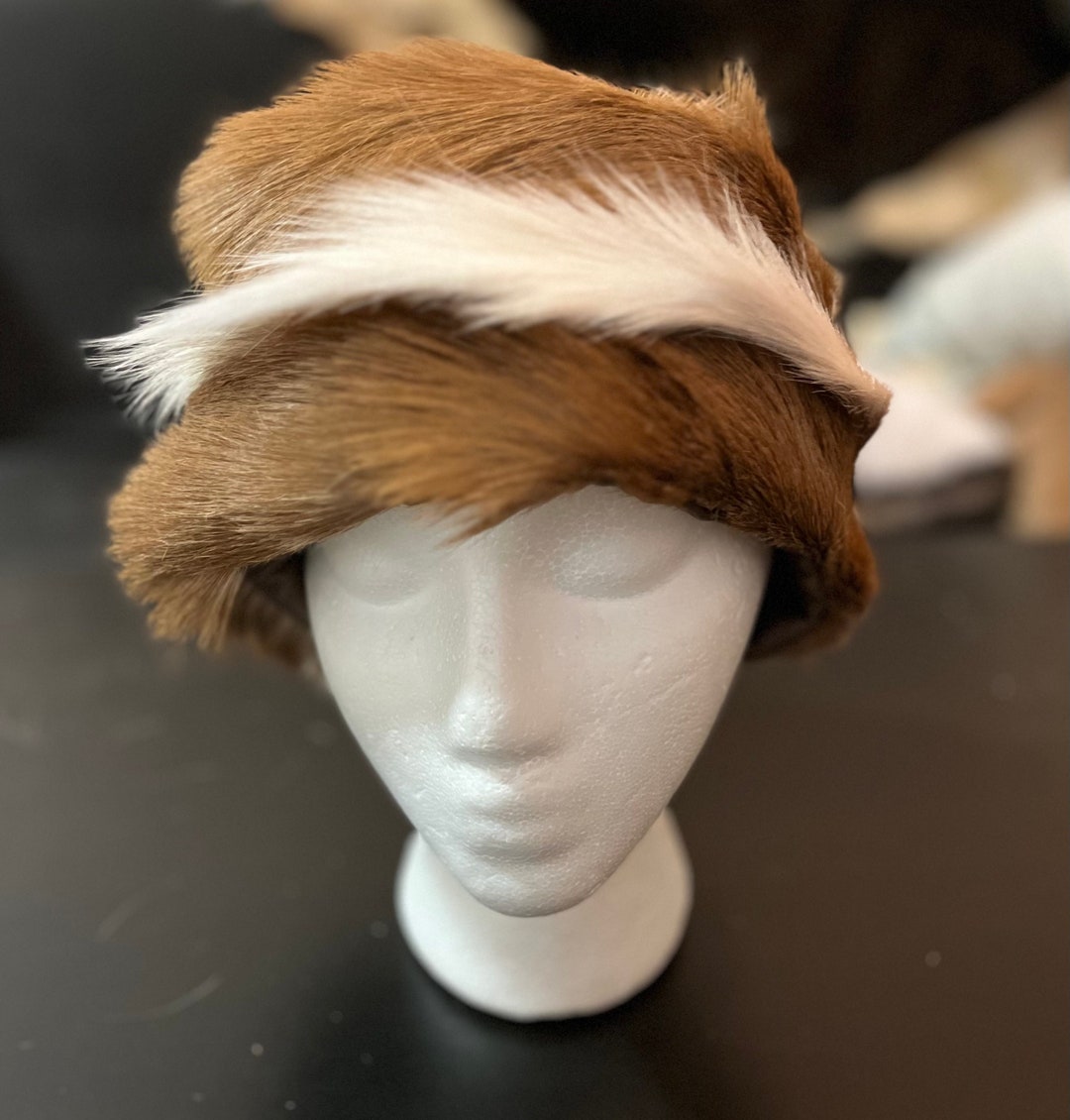 Real African Springbok Fur Hat Size L Silk Lining Fur “brim” - Etsy