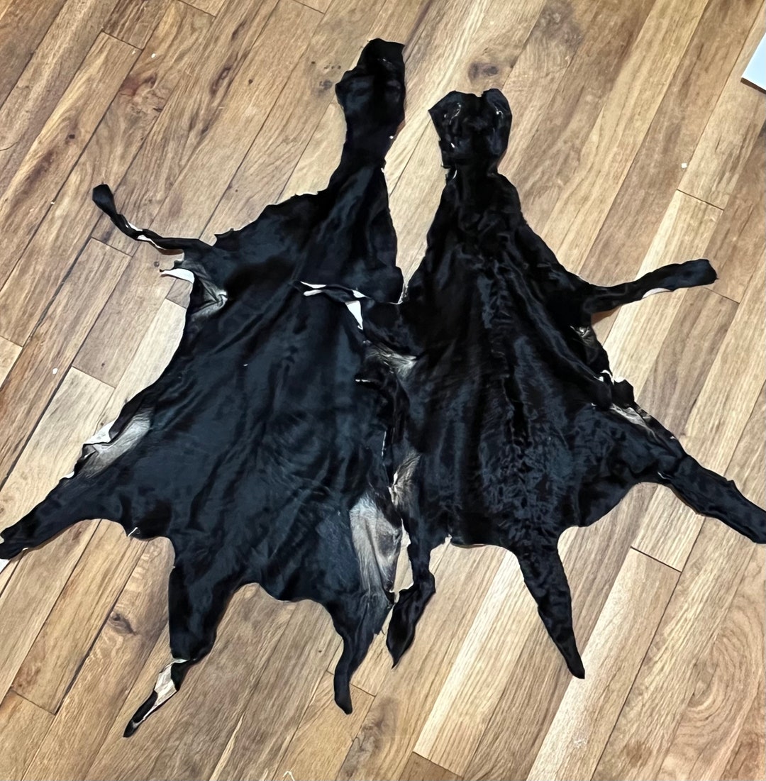 Black Broadtail Lamb PAIR Extra Fine Very Rare - Etsy