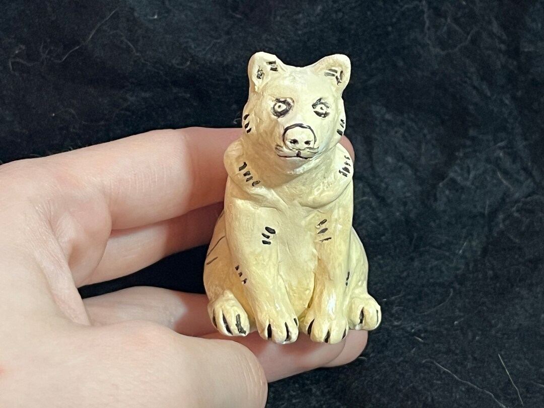 Japanese Akita Netsuke Handmade Resin Faux Ivory - Etsy