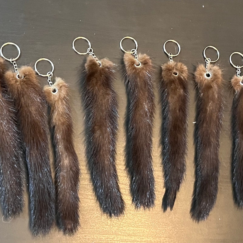 Real Fox Tails Keychain - Etsy