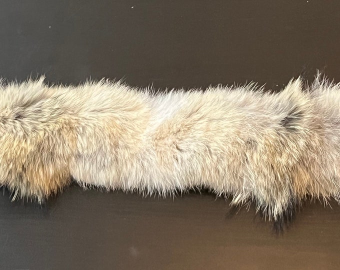 Extra Pale Western Coyote Fur Hood Trim - Etsy